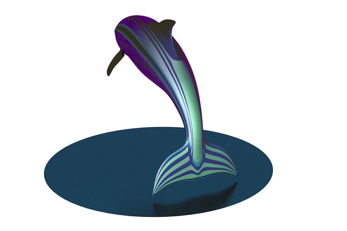Fairy tale dolphin 3D model | CGTrader