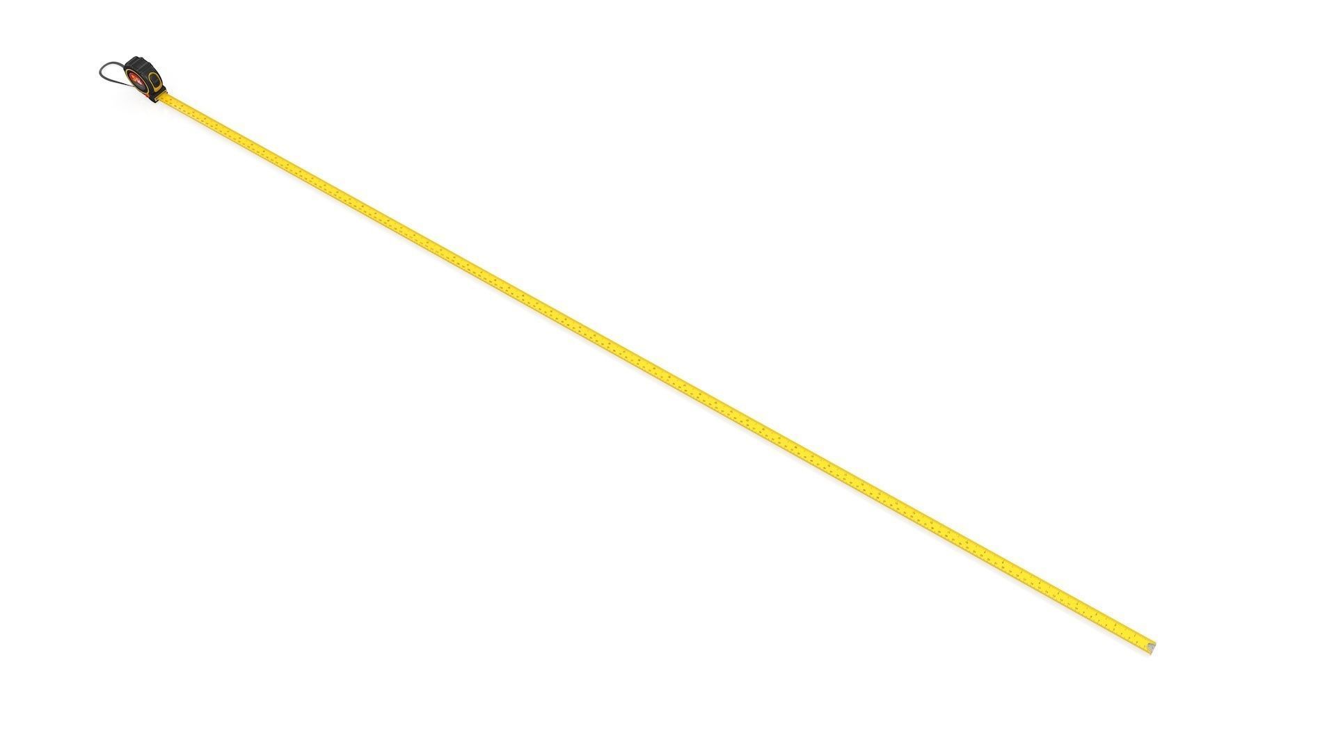 Realistic Tape Measure Animated Meter and Inch 3D model animated rigged ...