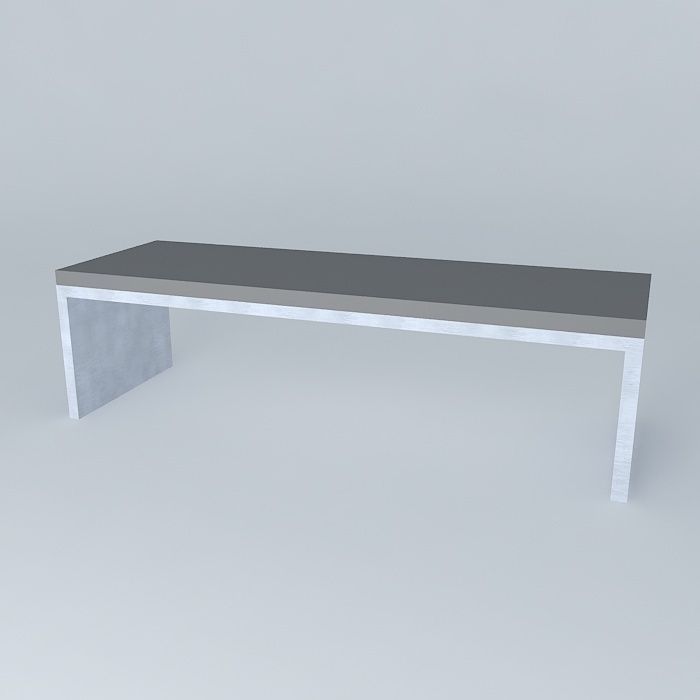 Metal designer bench free 3D model | CGTrader