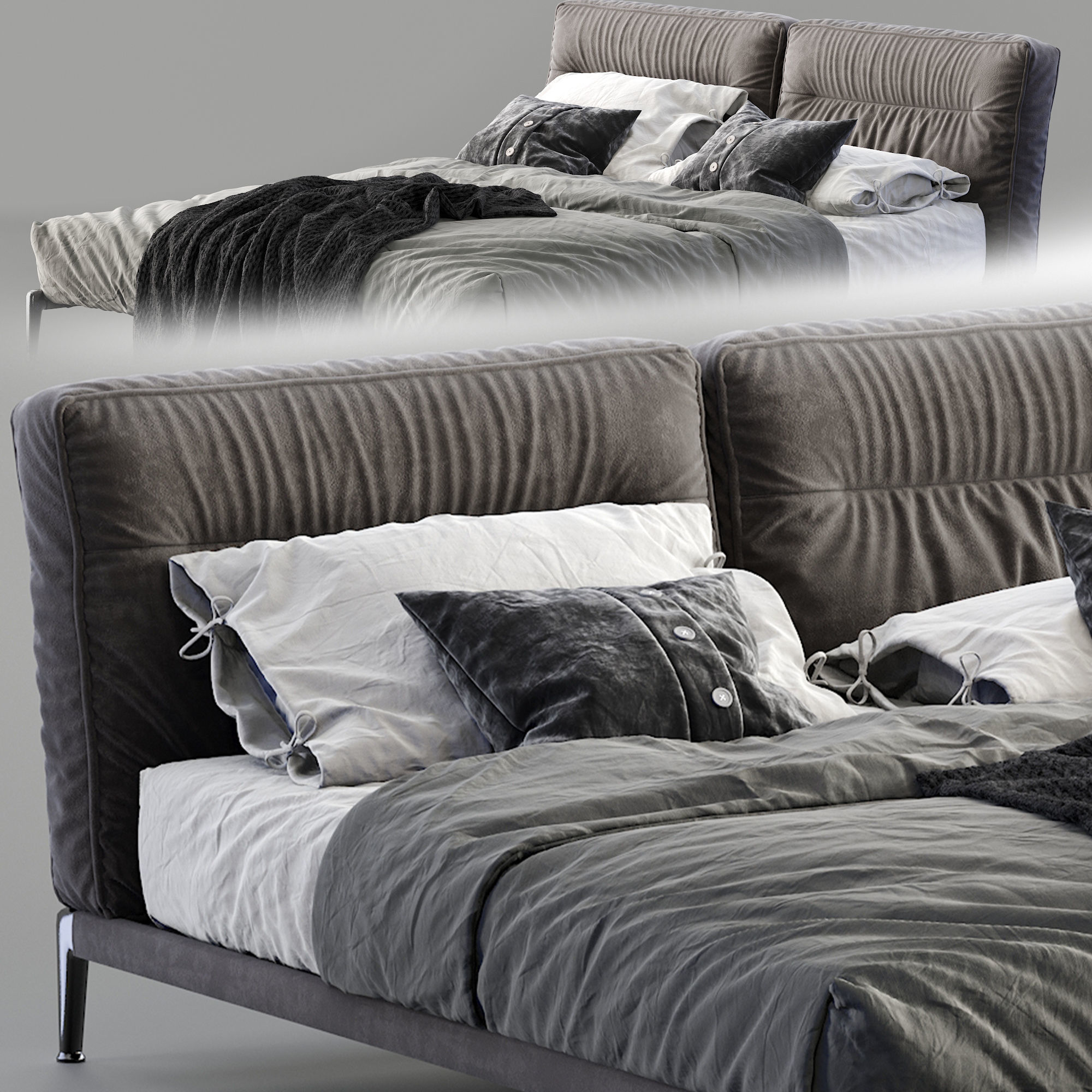 Flexform Bed Adda 3D model | CGTrader