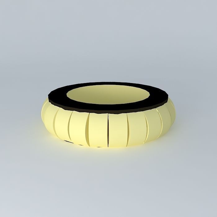Circular bar counter free 3D model | CGTrader