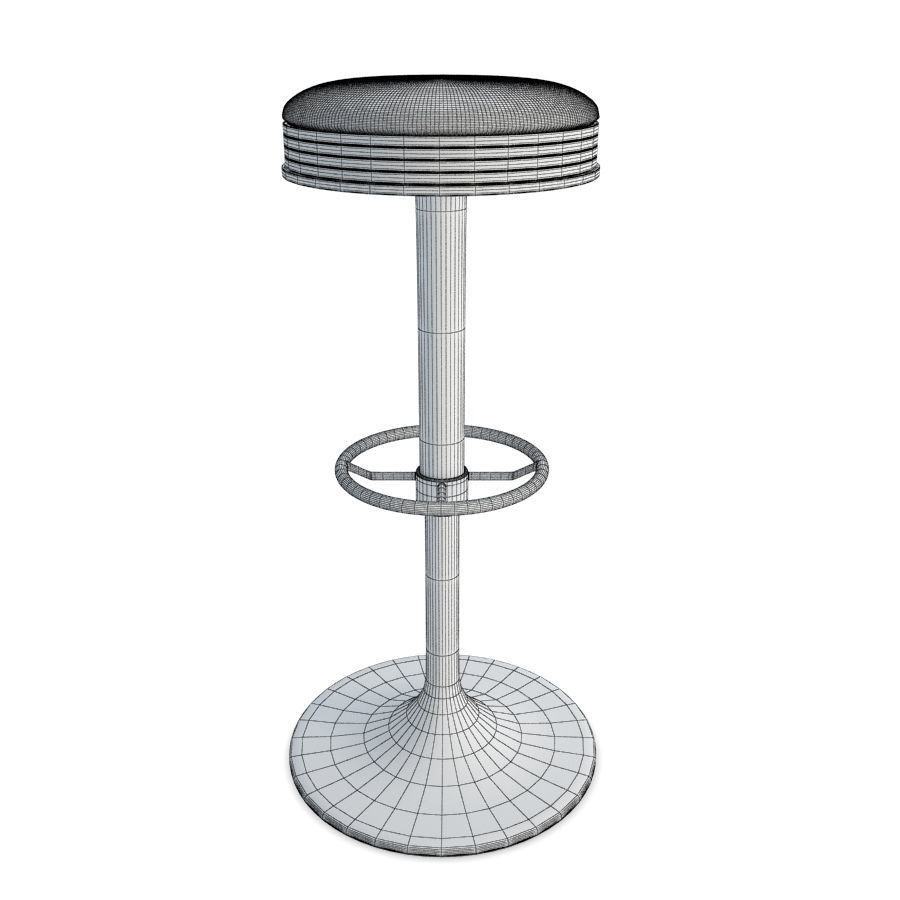 American Diner Stool 3D model | CGTrader