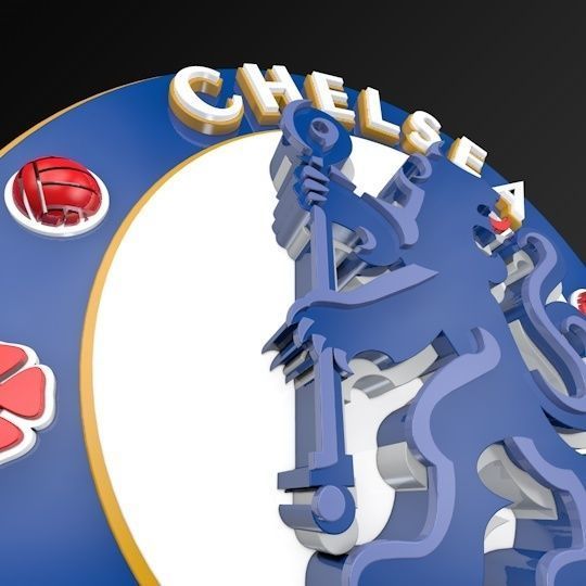 3D model Chelsea Football Club FC 3D LOGO VR / AR / low-poly | CGTrader