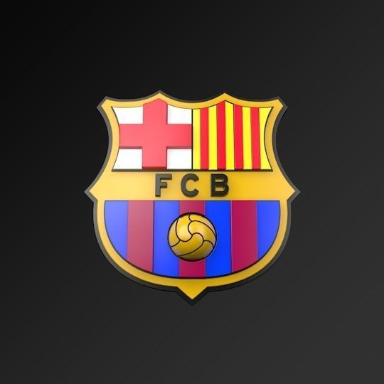 3D model Barcelona Football Club FC 3D LOGO VR / AR / low-poly | CGTrader