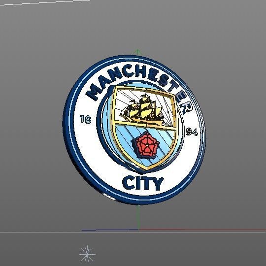 3D model Manchester City Football Club FC 3D LOGO VR / AR / low-poly ...