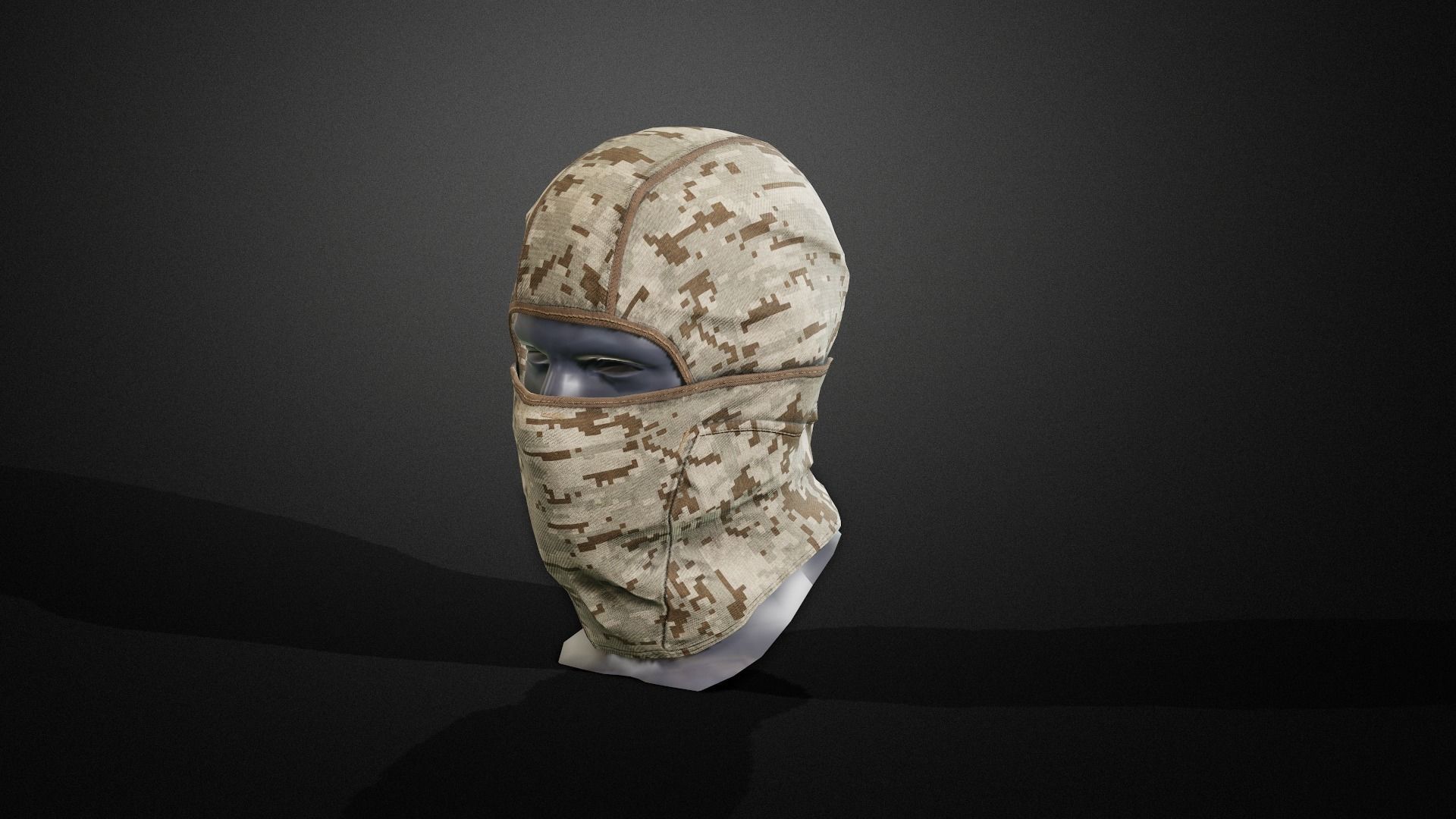 3D model Balaclava VR / AR / low-poly rigged | CGTrader