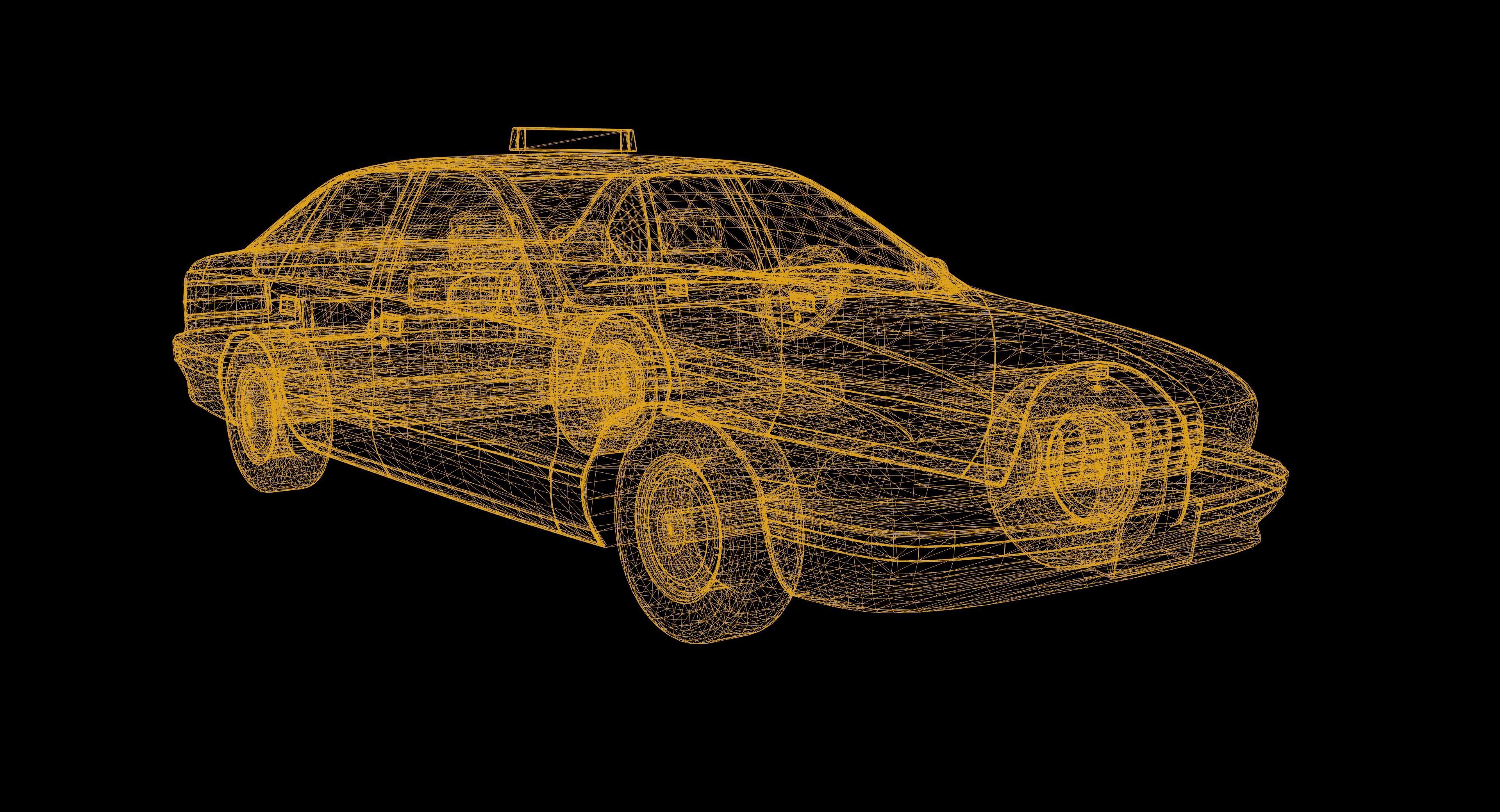 3D model New York Taxi Cab VR / AR / low-poly | CGTrader
