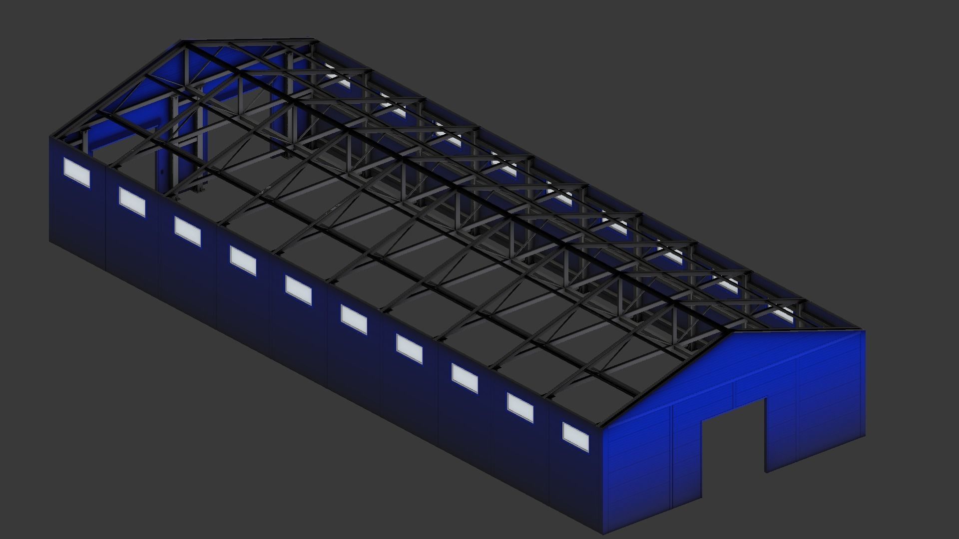 Trading warehouse 3D model | CGTrader