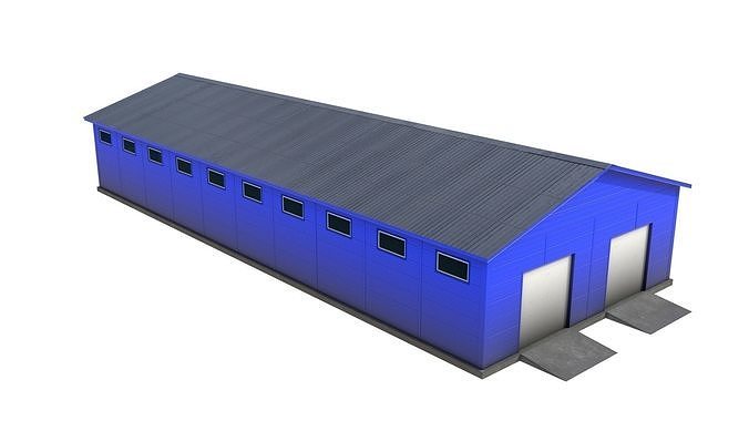 Trading warehouse 3D model | CGTrader