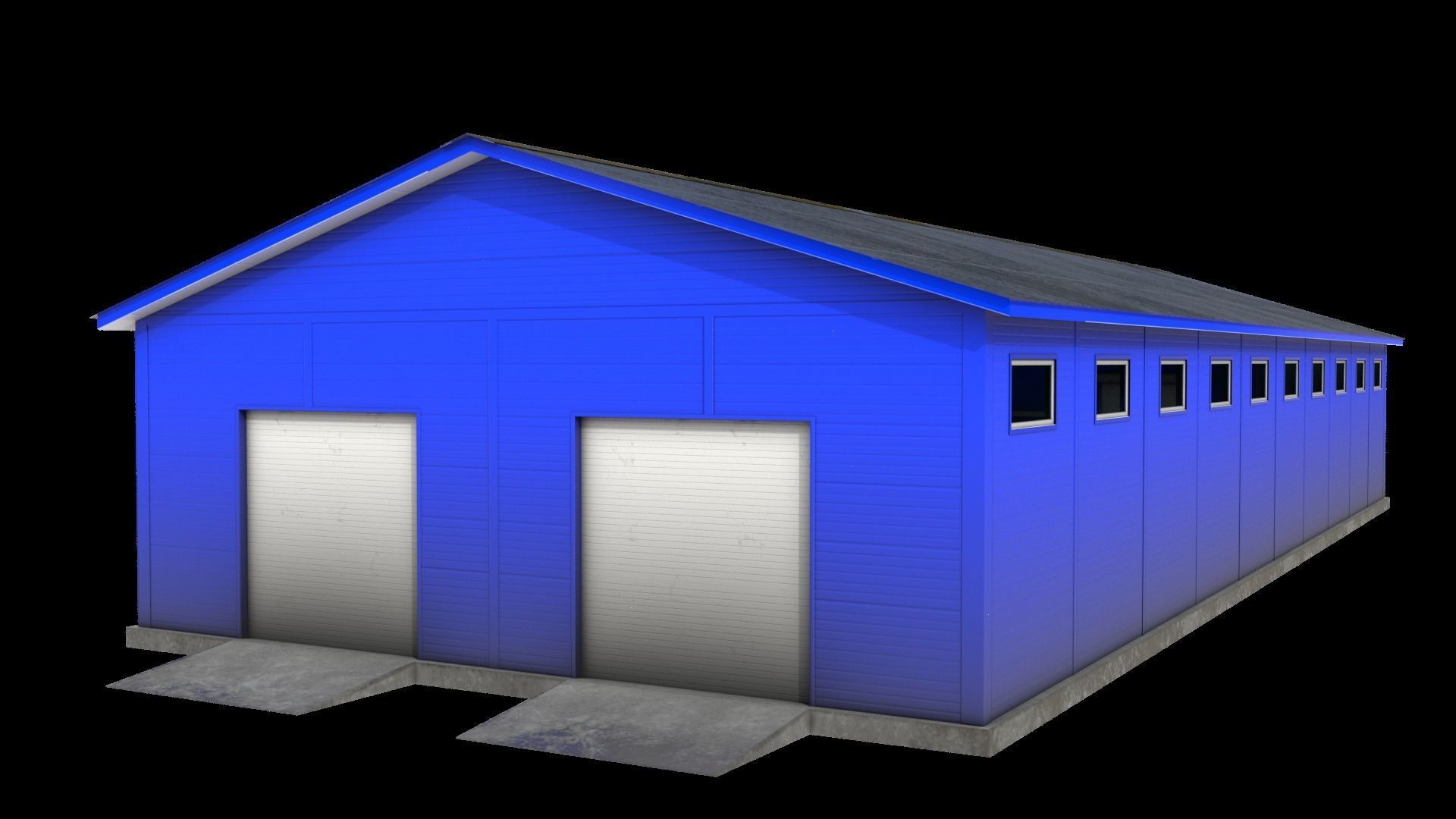 Trading warehouse 3D model | CGTrader