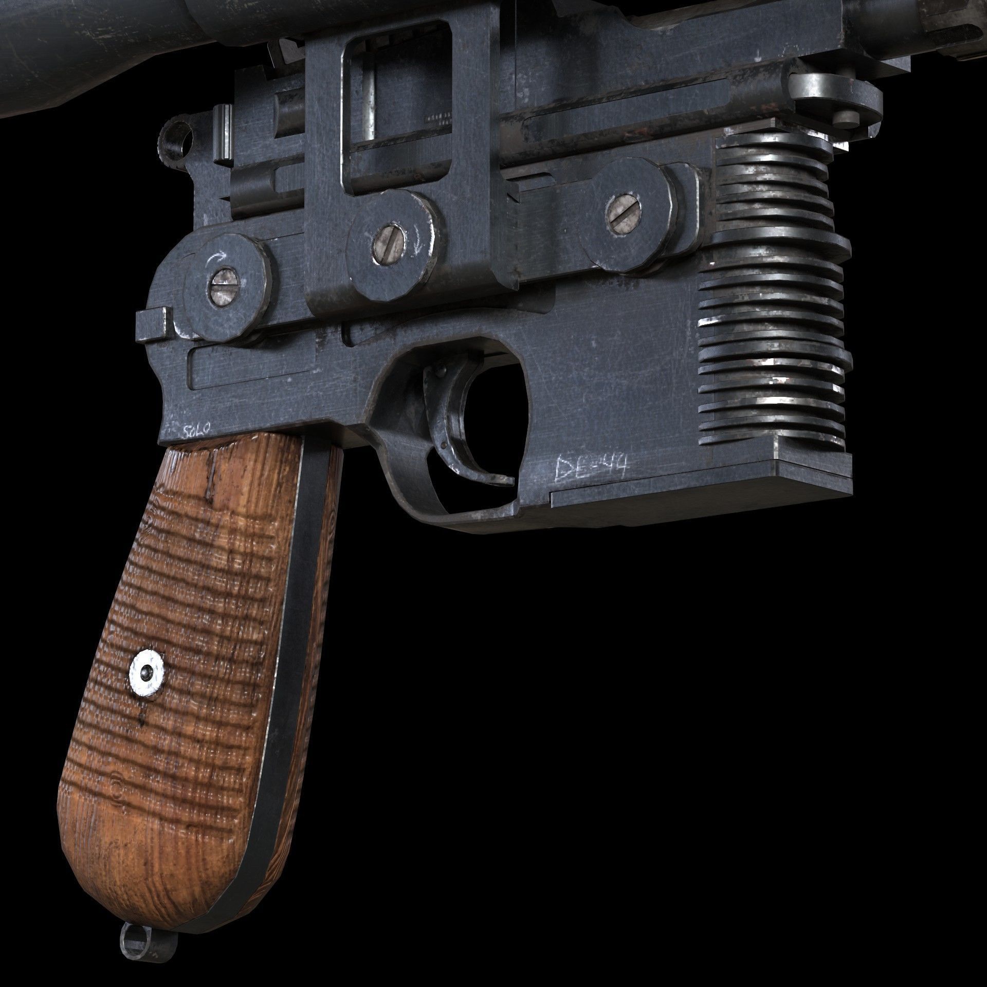 3D model DL-44 Star Wars Blaster VR / AR / low-poly | CGTrader