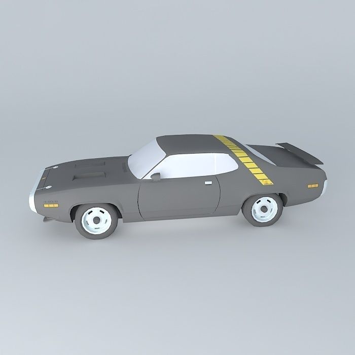 1971 Plymouth Roadrunner free 3D model | CGTrader