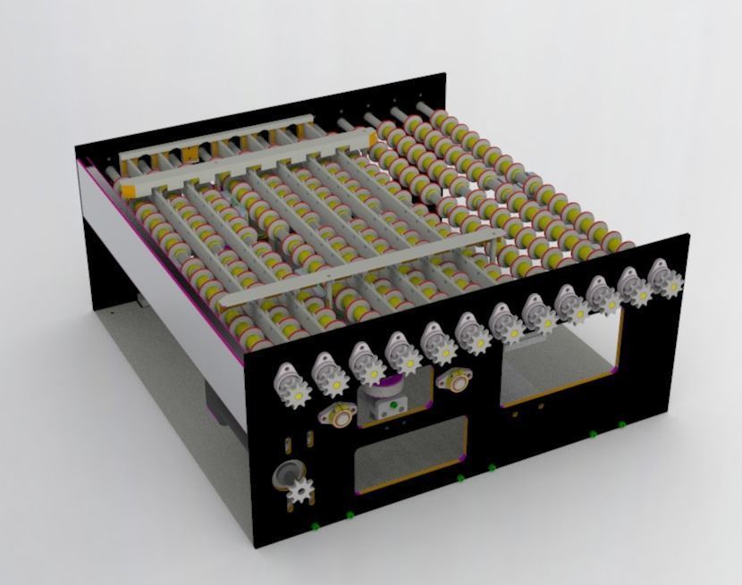 Assembly line for positioning mechanism 3D model | CGTrader