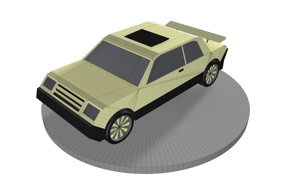 Low Car 3D model | CGTrader