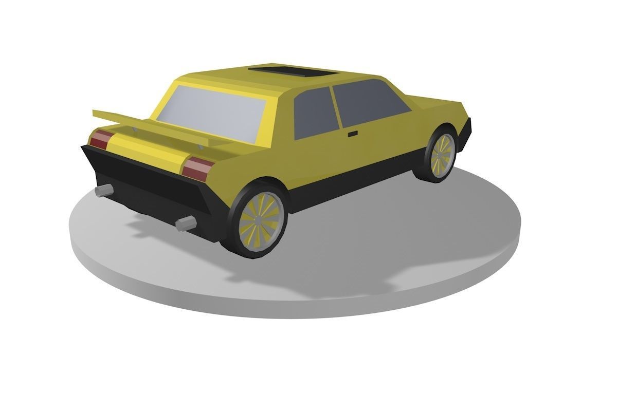 Low Car 3D model | CGTrader