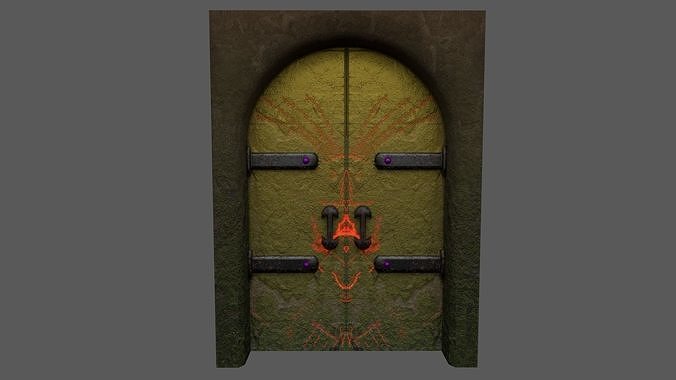 3D model Fantasy Door VR / AR / low-poly | CGTrader