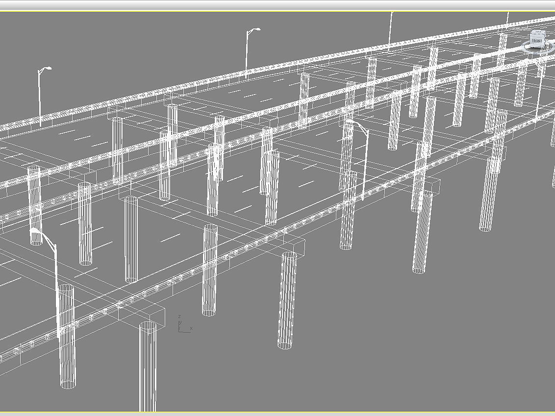 Freeway Section 3D model | CGTrader