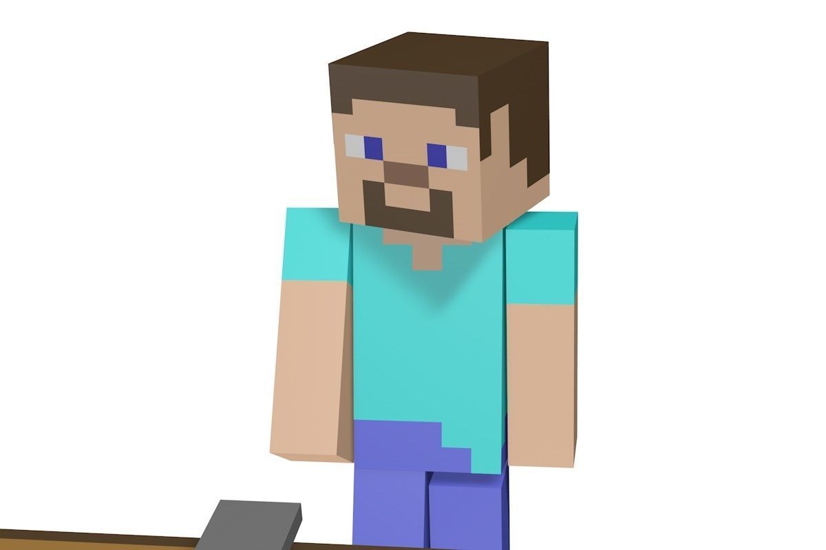 Minecraft Sad Steve 3D model | CGTrader