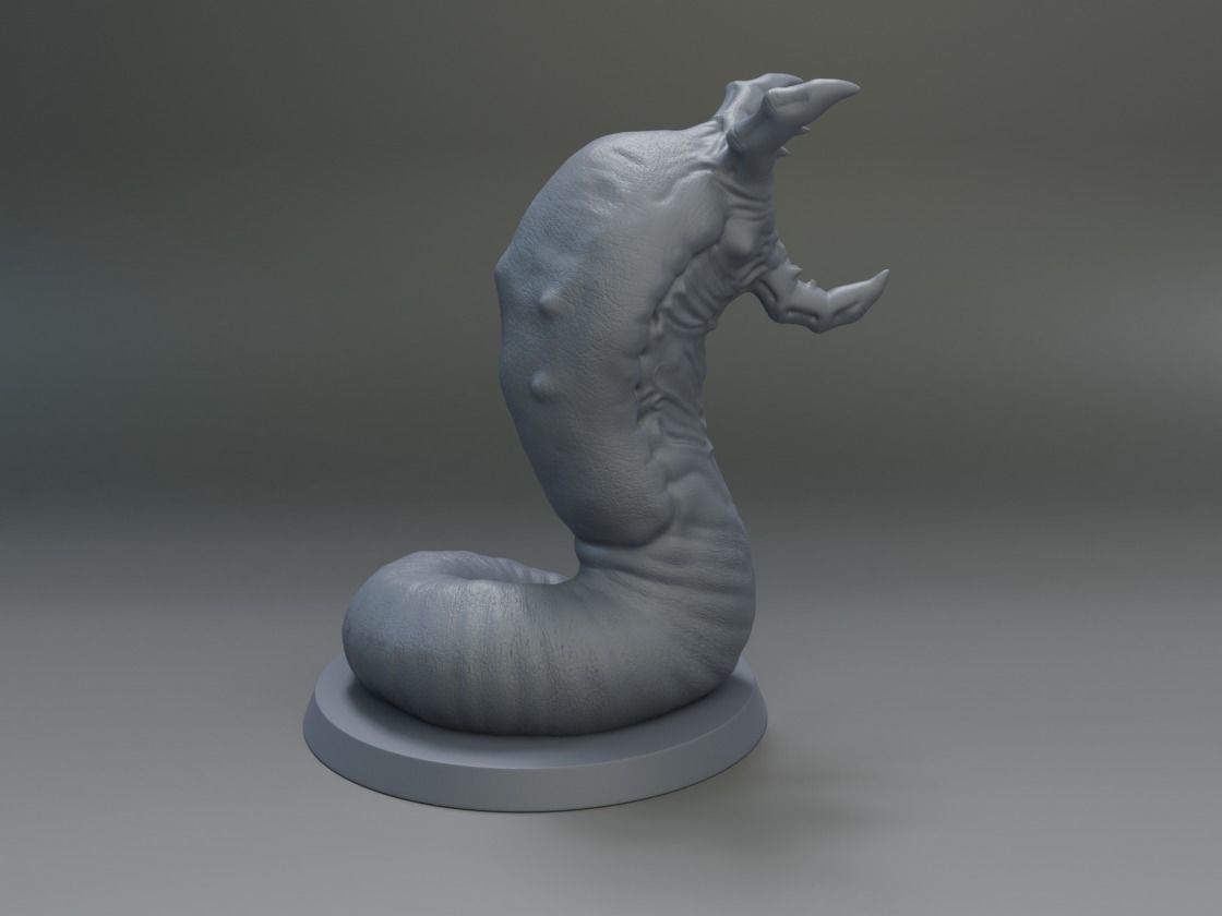 earthworm 3D model 3D printable | CGTrader