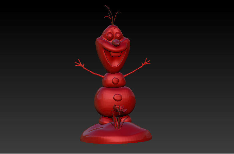 Frozen Snow Man for 3D Printing 3D model 3D printable | CGTrader