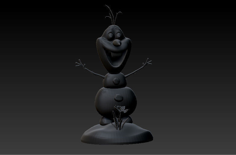 Frozen Snow Man for 3D Printing 3D model 3D printable | CGTrader