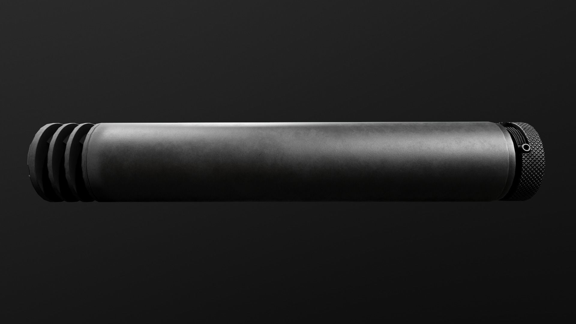 3D model SilencerCo Harvester 338 Suppressor and ASR Muzzle Brake VR ...