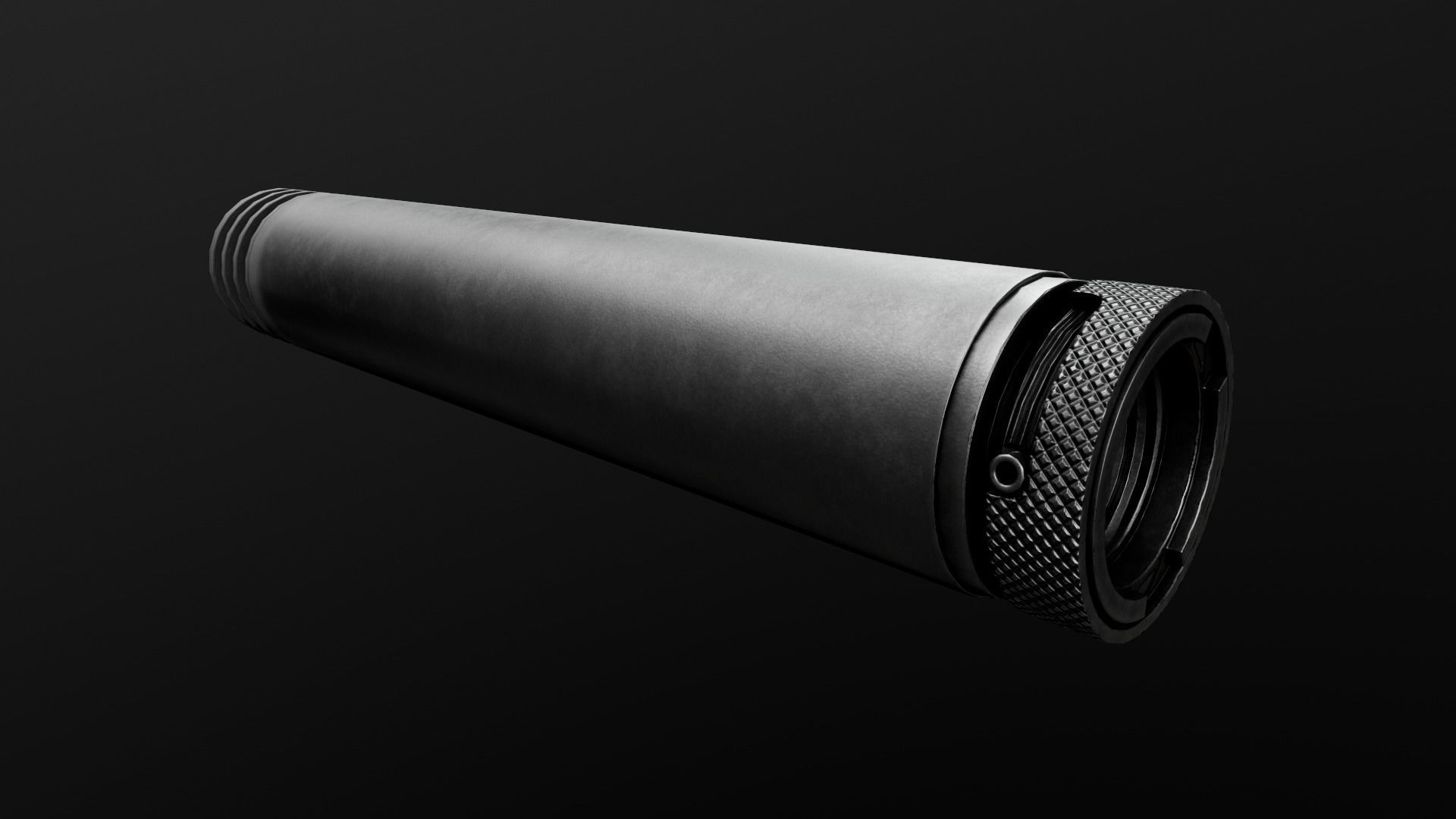 3D model SilencerCo Harvester 338 Suppressor and ASR Muzzle Brake VR ...