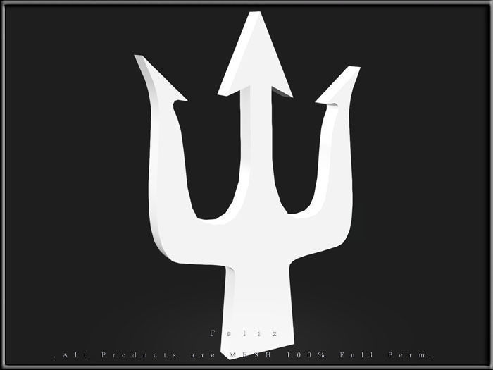 3D model Halloween Demon Fork - Right and Left VR / AR / low-poly ...