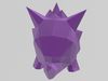 Gengar low poly jack o lantern 3D model 3D printable | CGTrader