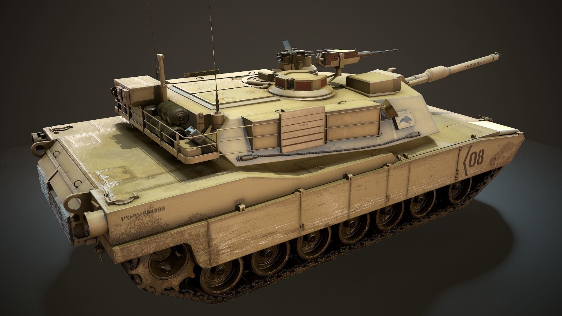 3D model M1A2 Abrams Tank VR / AR / low-poly | CGTrader