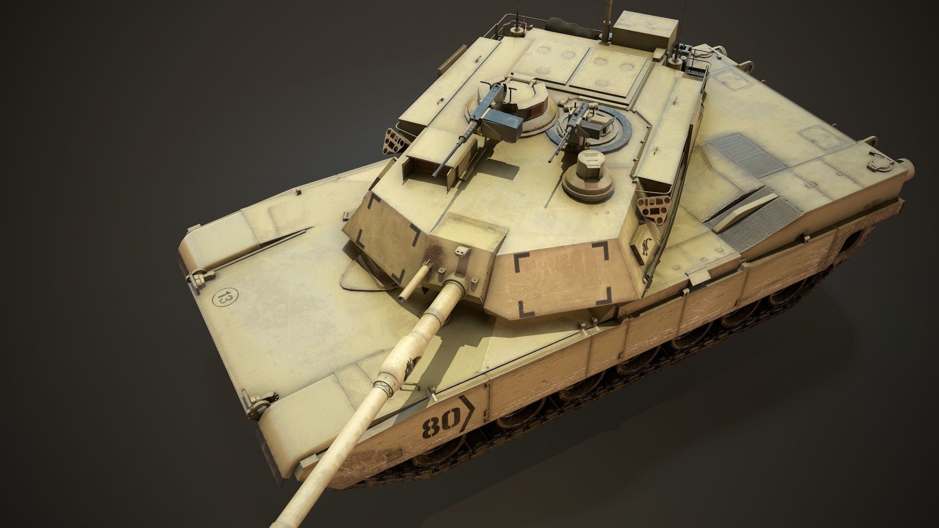 3D model M1A2 Abrams Tank VR / AR / low-poly | CGTrader