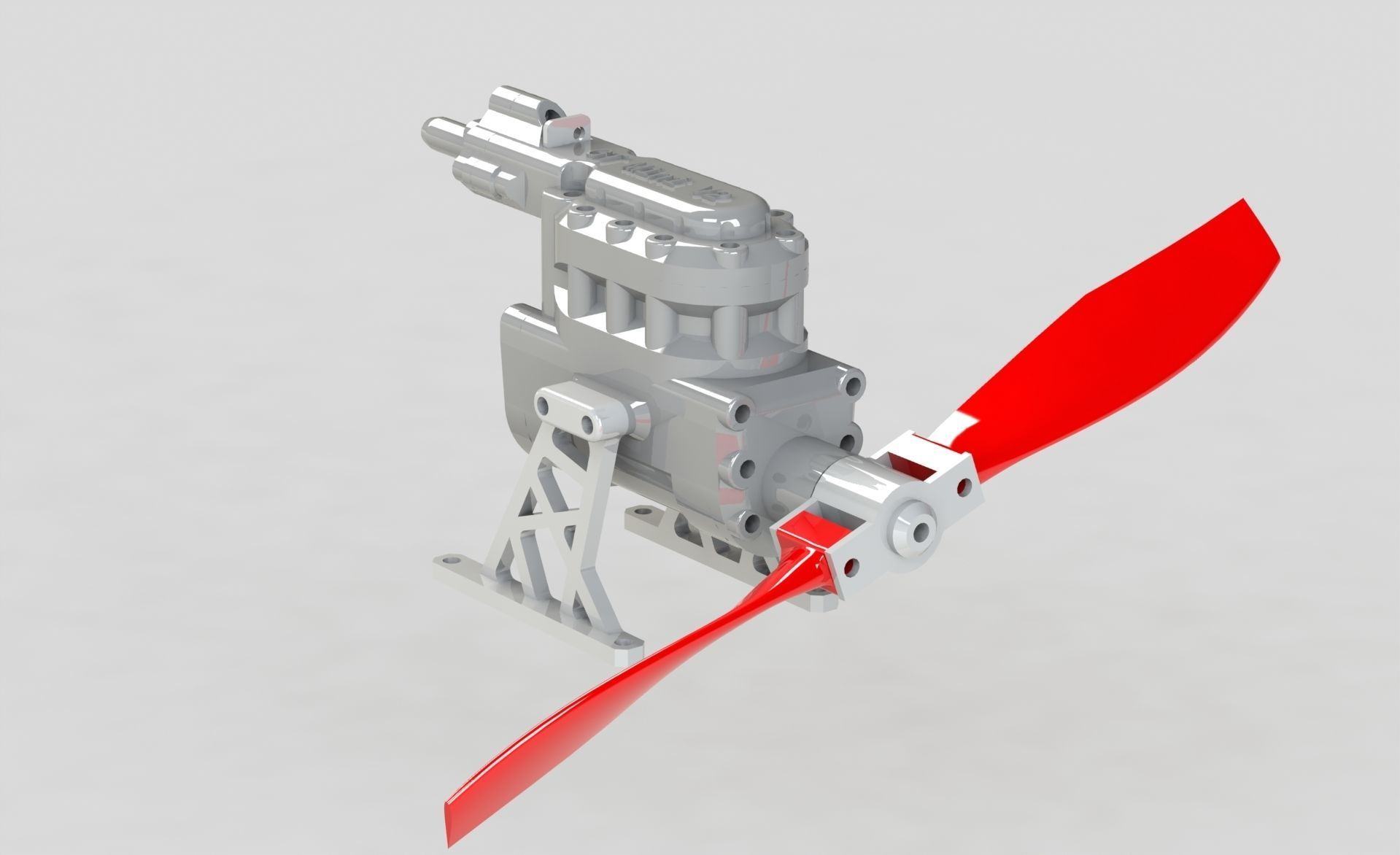 GT V2 Compressed Air Engine working model 3D model 3D printable | CGTrader