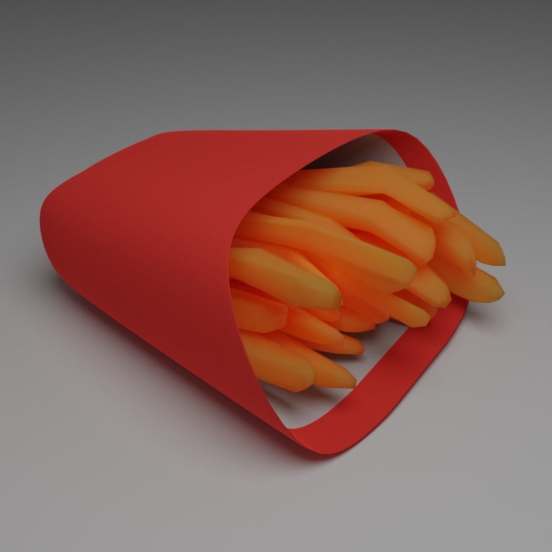 3D mcdonald French fries | CGTrader