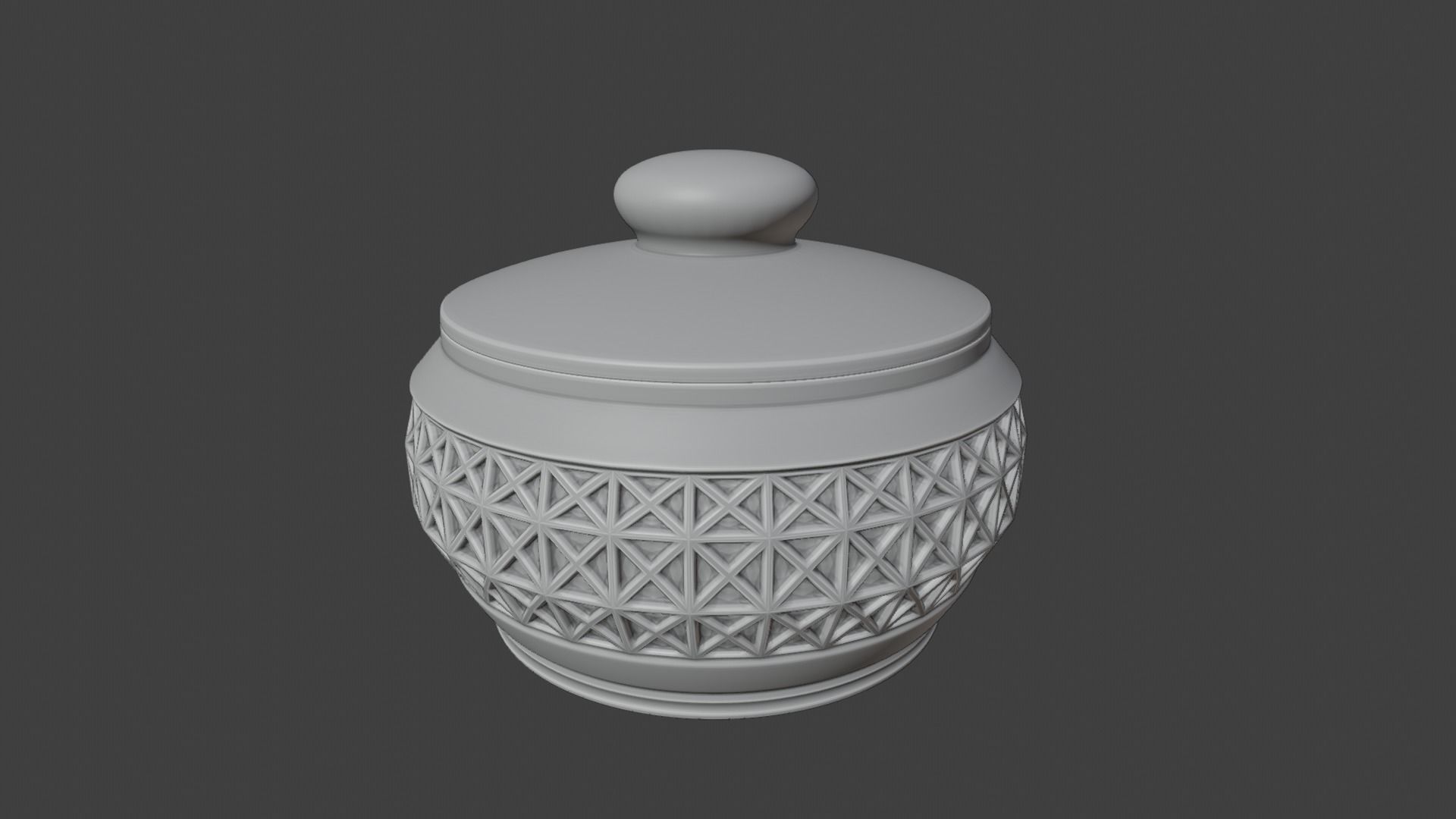 Bowl with cover 3D model 3D printable OBJ FBX STL BLEND