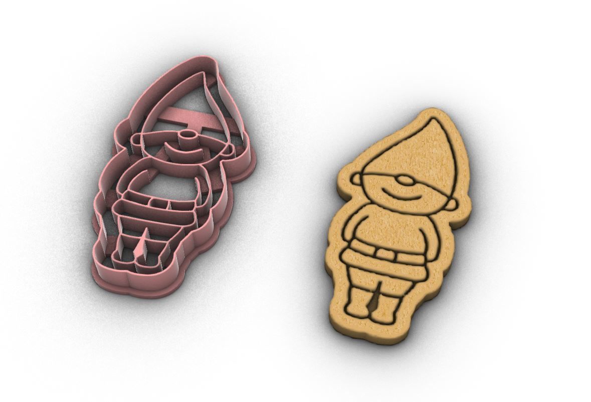 Dwarf Cookie Cutter 3D model 3D printable | CGTrader