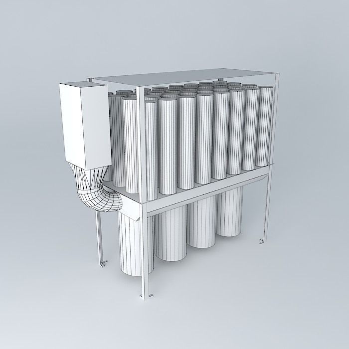 Industrial filter Unit, Nestro free 3D model | CGTrader