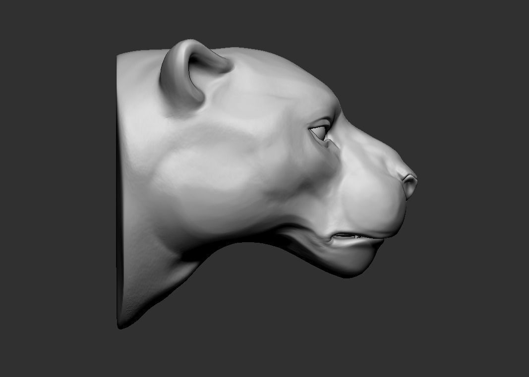 Puma head 3D model 3D printable | CGTrader
