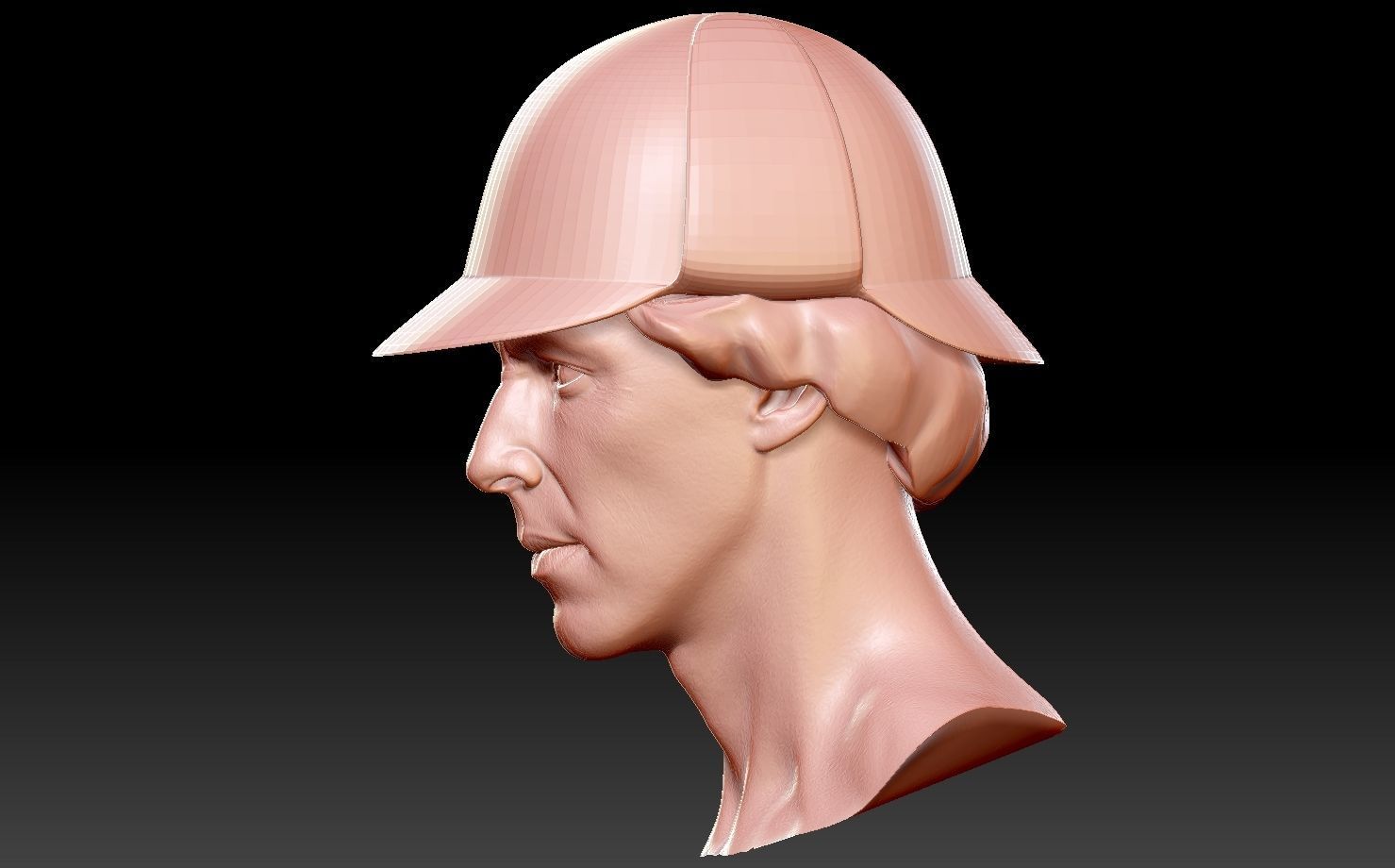 Sherlock Holmes Benedict Cumberbatch bust 3D model 3D printable | CGTrader