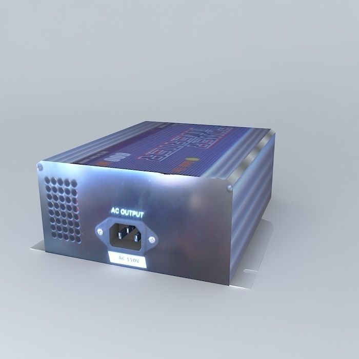 600 Watt Micro Inverter free 3D Model MAX OBJ 3DS FBX STL DAE ...