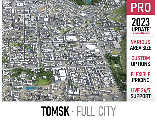 3D model Tomsk VR / AR / low-poly | CGTrader