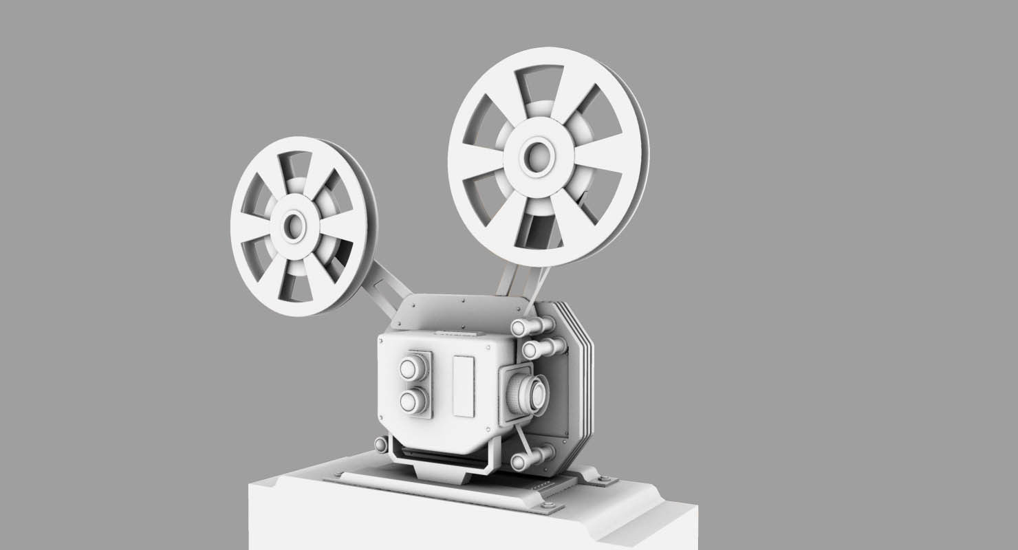 film movie projector 3d model 3D model | CGTrader