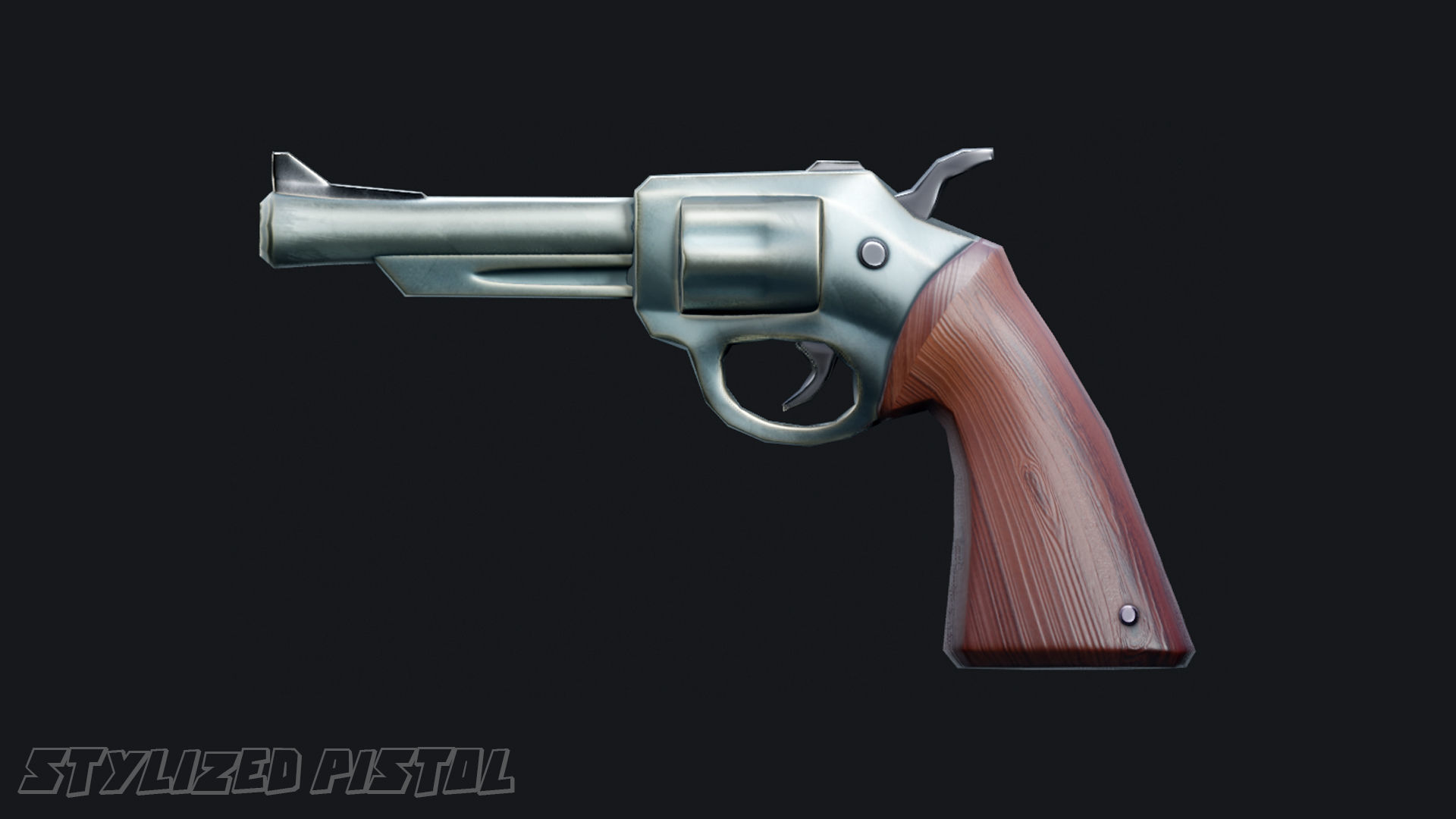 3D model Stylized Pistol - Game Asset VR / AR / low-poly | CGTrader