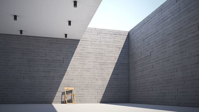 Board formed concrete wall texture large surface Texture | CGTrader