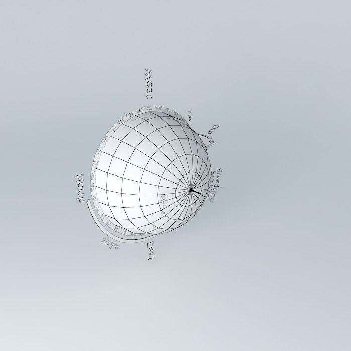 Stereonet Projection free 3D model | CGTrader