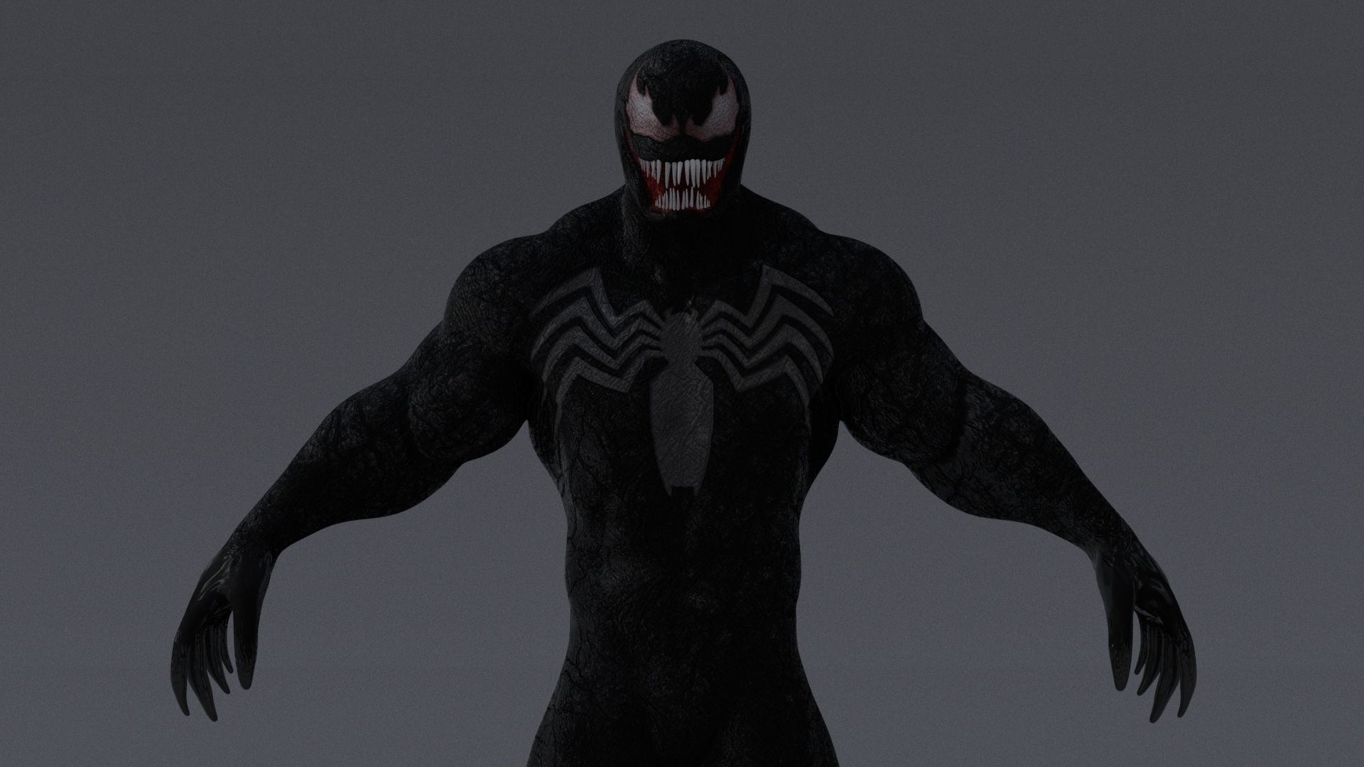 3D model Ultimate Venom 3D Production Model Rigged W Maya Muscle System ...
