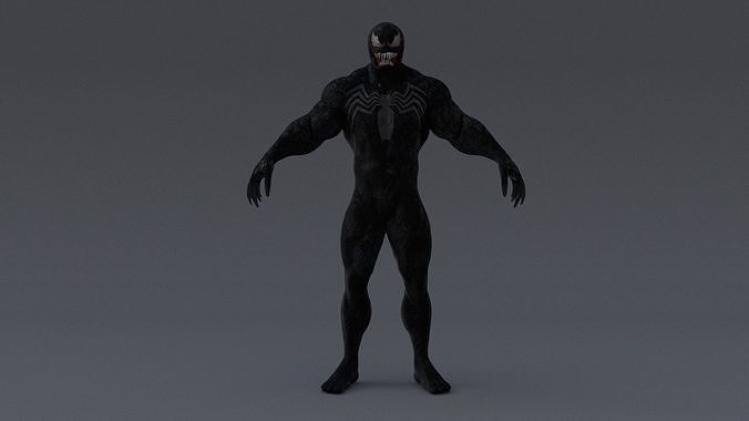 3D model Ultimate Venom 3D Production Model Rigged W Maya Muscle System ...