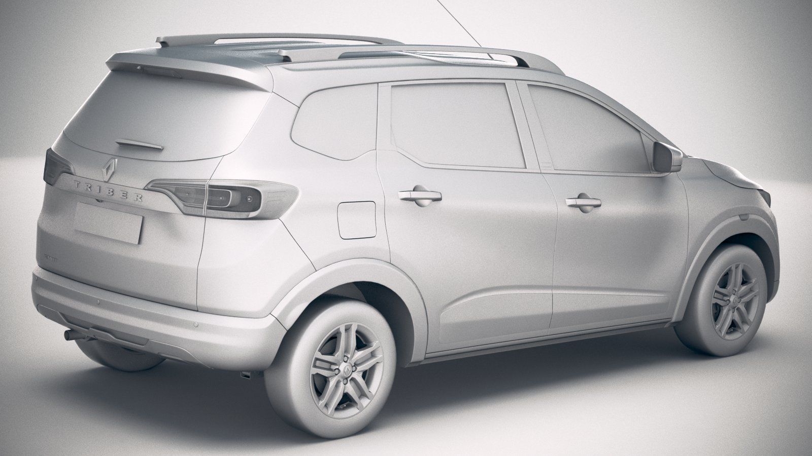 Renault Triber 2020 3D model | CGTrader