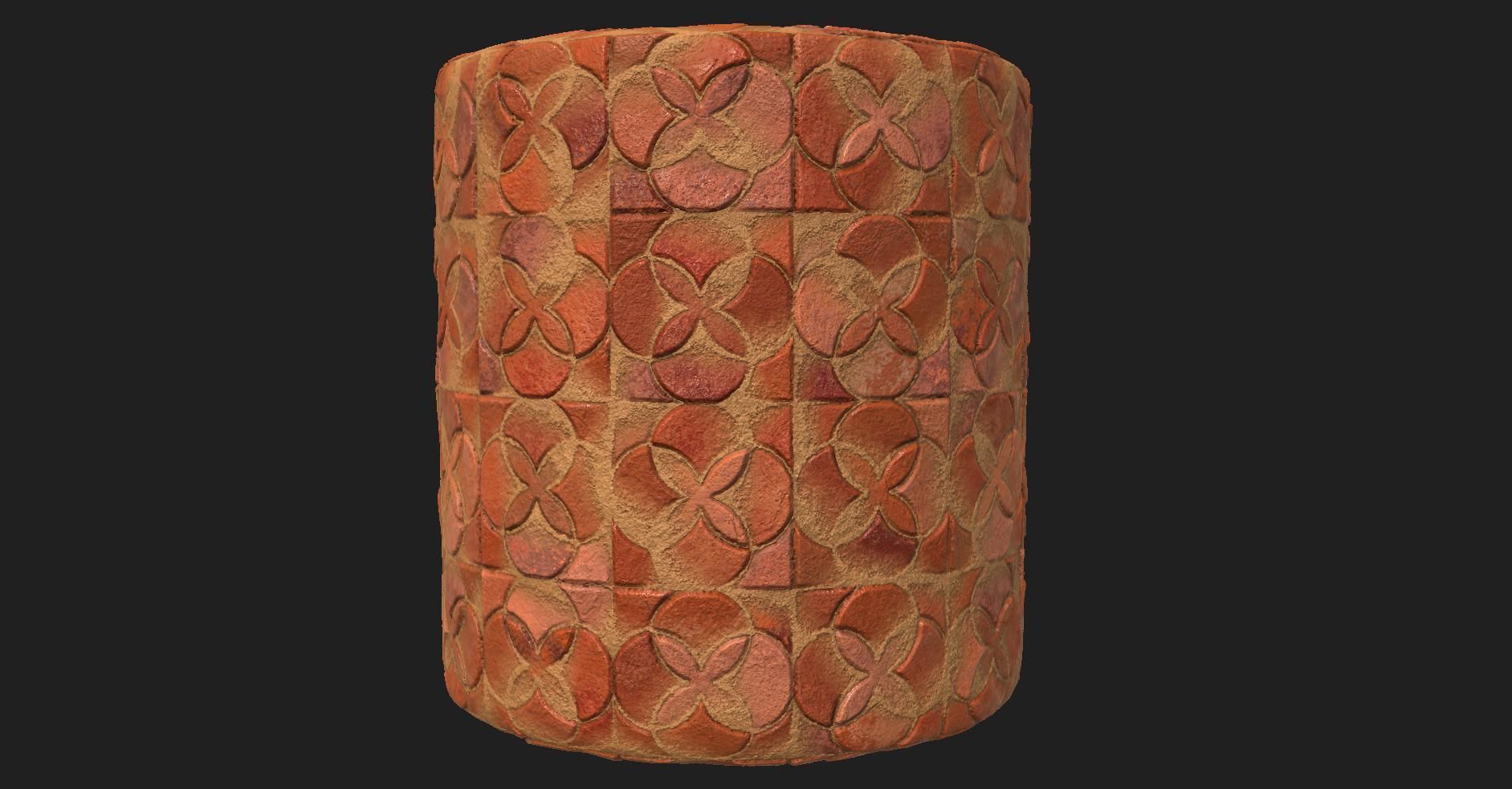 terracotta tiles Texture | CGTrader