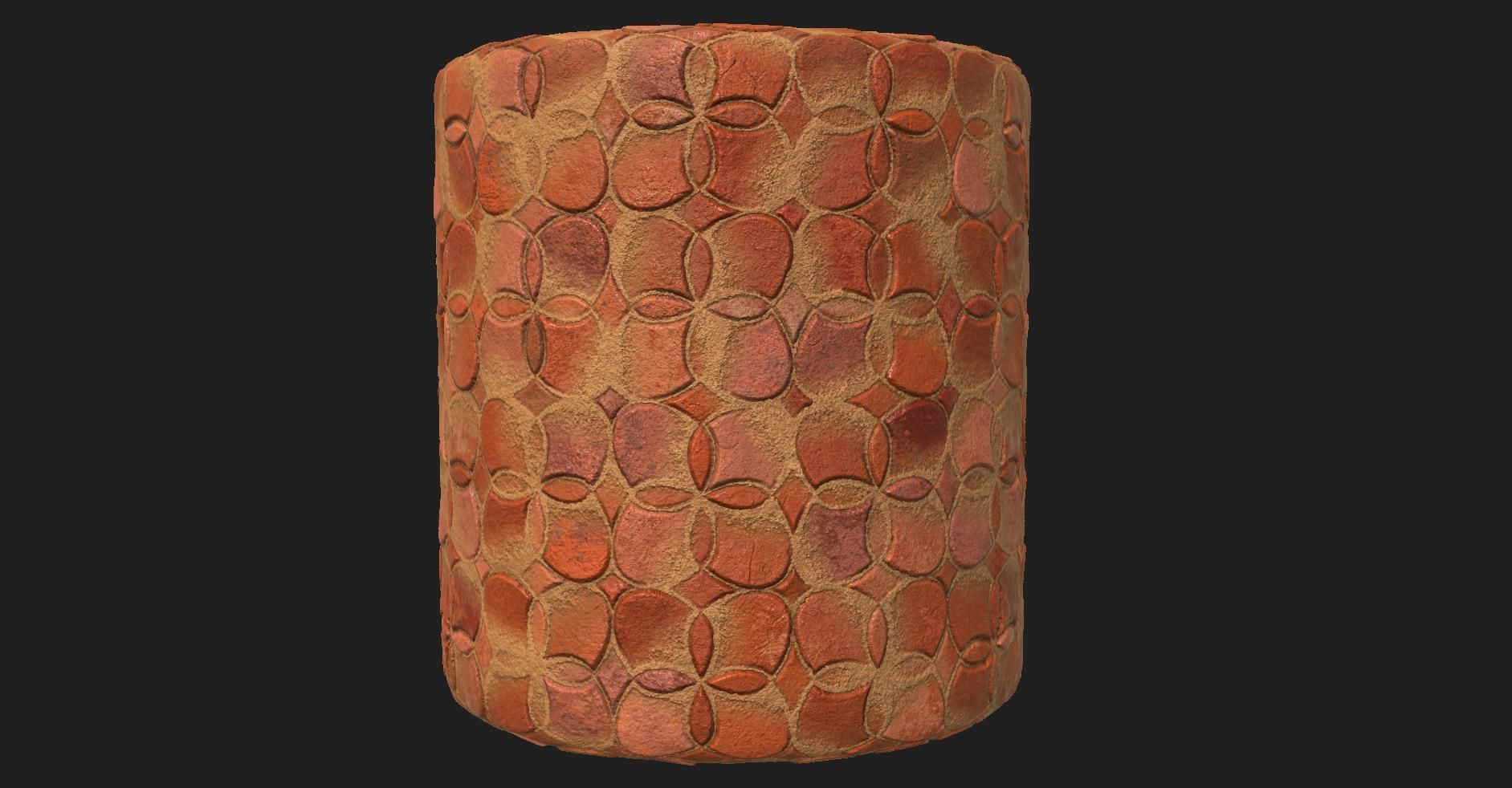 terracotta tiles Texture | CGTrader