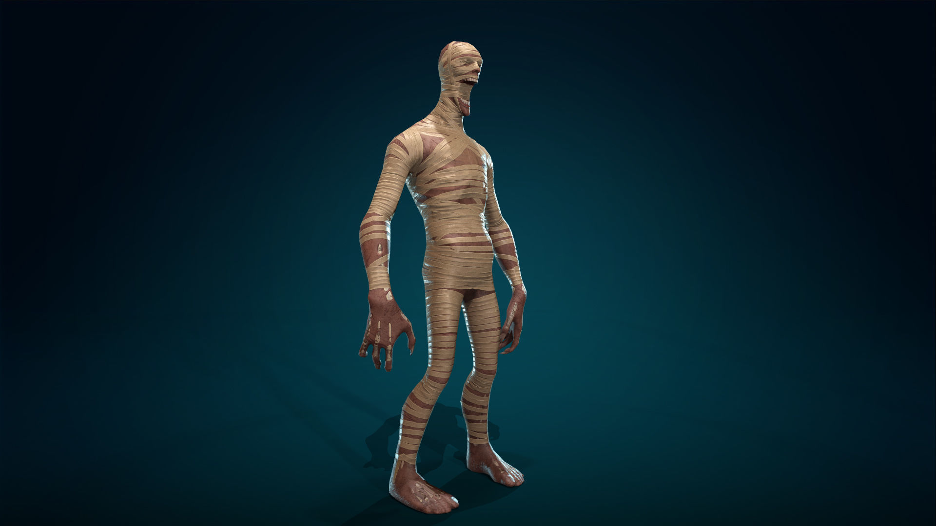 3D model Mummy - Rigged - Animated - Game Ready VR / AR / low-poly ...